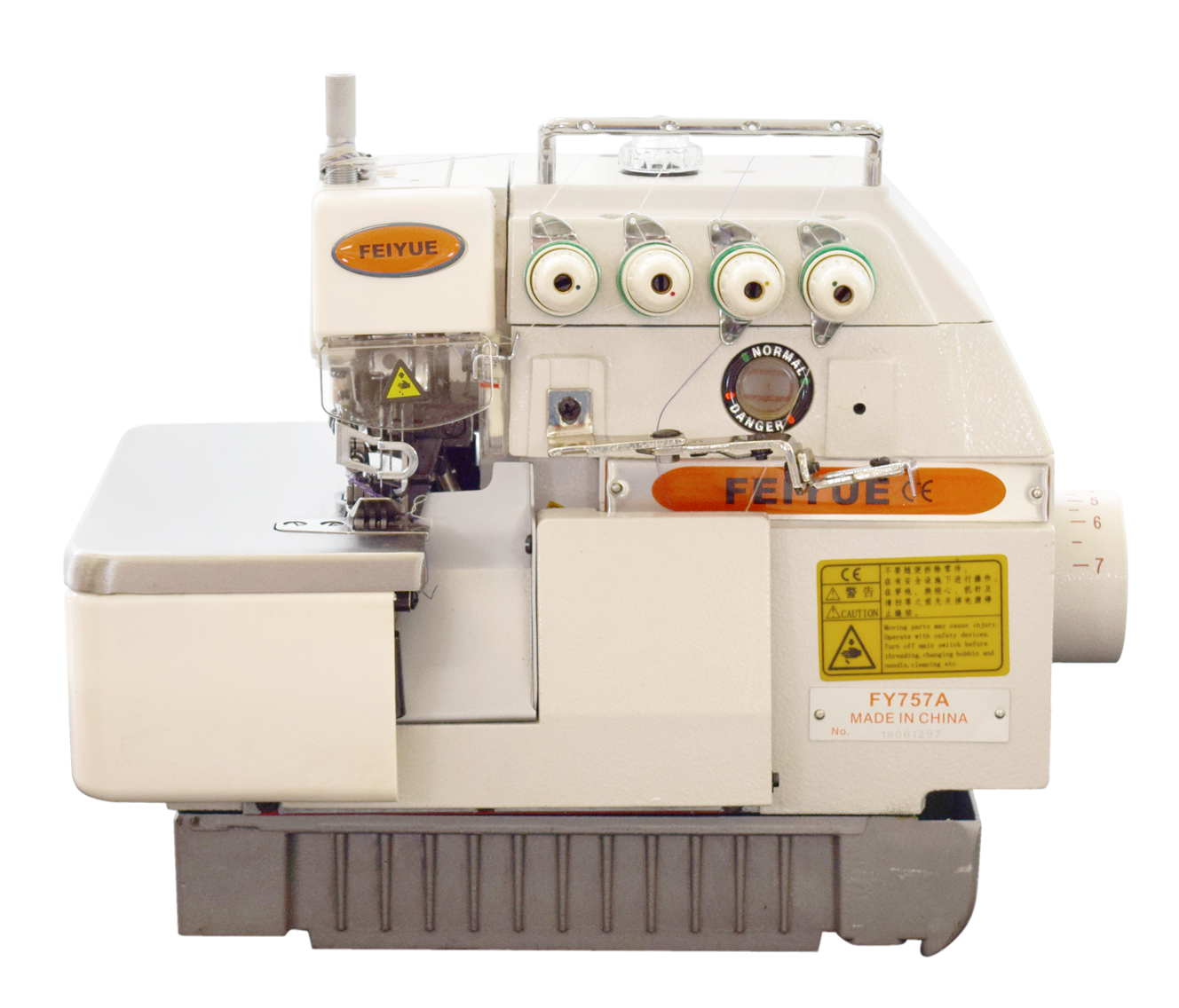 Feiyue. Máquina overlock 5 hilos MÁQUINA COMPLETA.