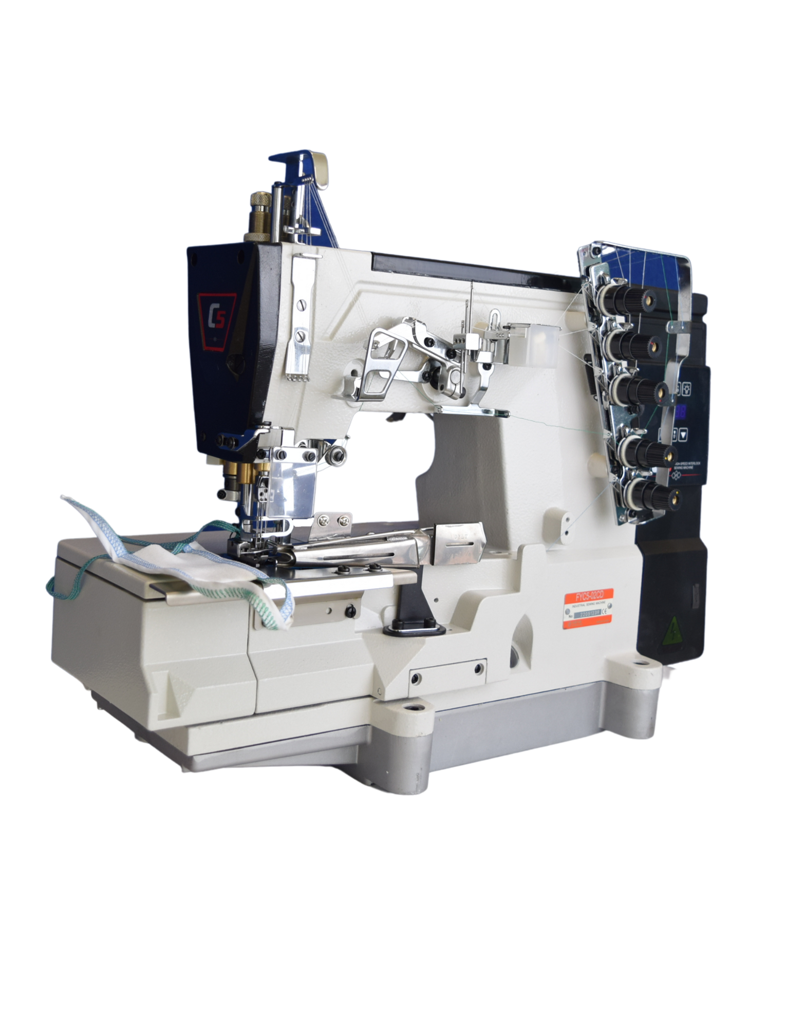 Feiyue. Collaretera cama plana con aparato para insertar bies (110v ...